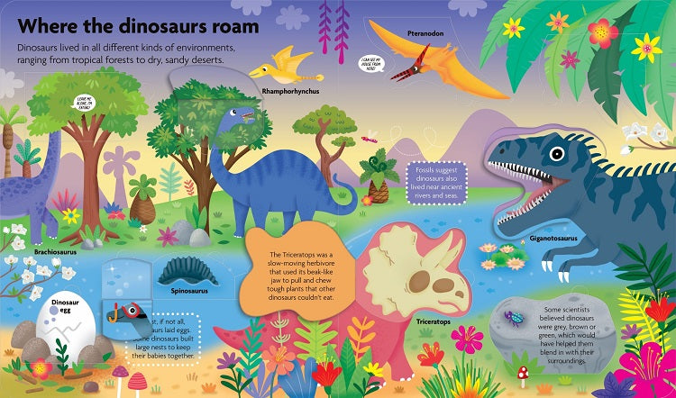 Fun Facts Dinosaurs Lift The Flap Board – Blue Duck Books