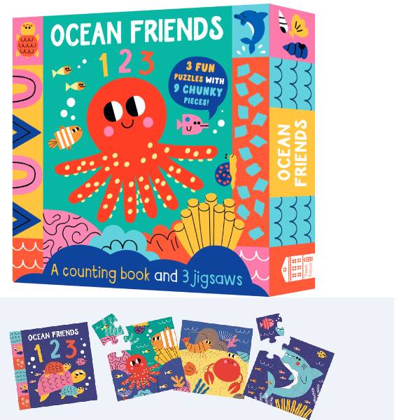 Ocean Friends 123 Puzzle & Play – Blue Duck Books