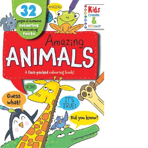 Amazing Animals Fact Colouring Book – Blue Duck Books