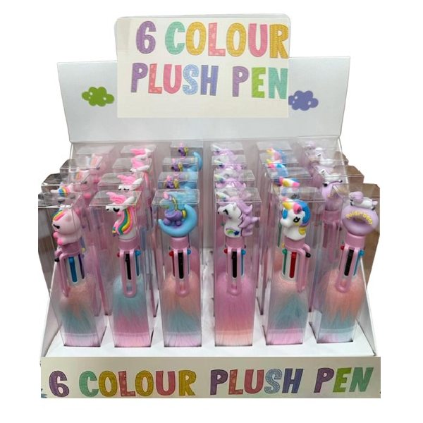 Fluffy Pens Counter Display Unit x 24 Assorted – Blue Duck Books