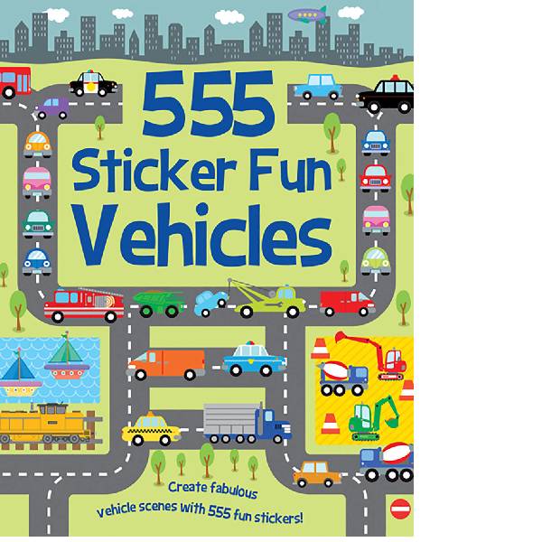 555 Sticker Fun Vehicles – Blue Duck Books